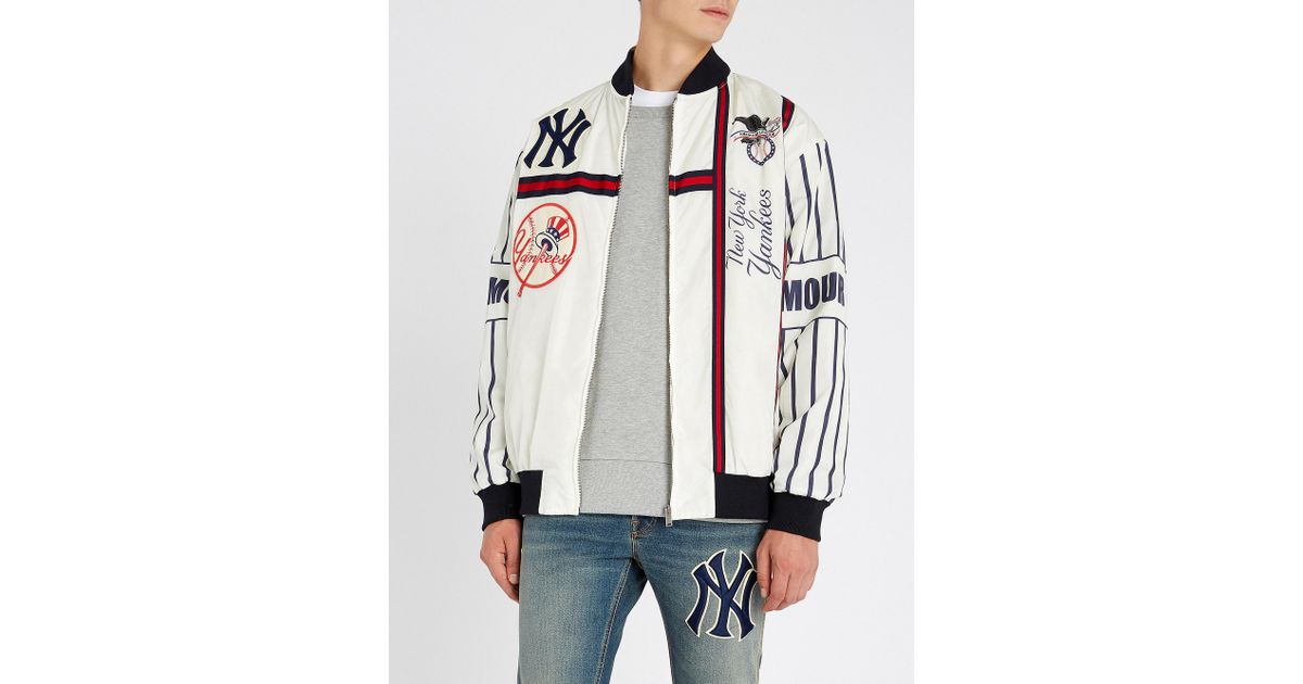 gucci-White-blue-Yankees-print gucci-White-blue-Yankees-print