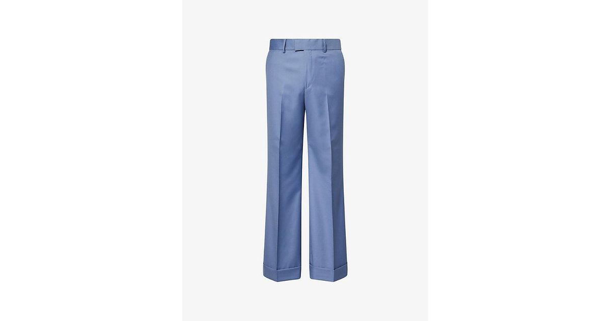 Tiger Of Sweden X Ben Cobb Dario Wide-Leg Relaxed-Fit Wool Trousers in ...