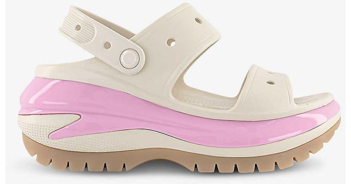 Crocs™ Classic Mega Crush Rubber Sandals in Pink | Lyst UK