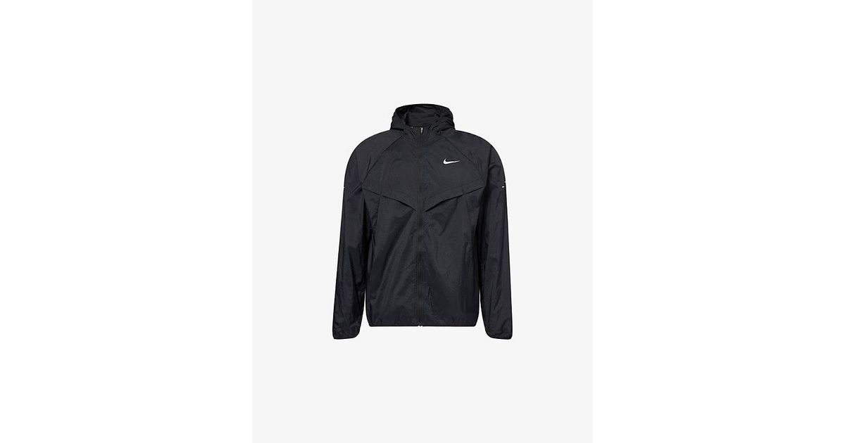 Nike Stride Hooded Shell Jacket in Blue for Men | Lyst UK