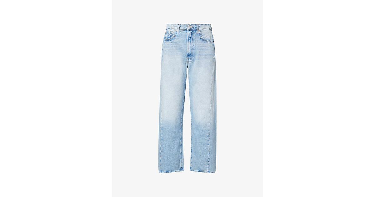 Mother The Half-Pipe Ankle-Wide-Leg Denim Jeans in Blue | Lyst UK