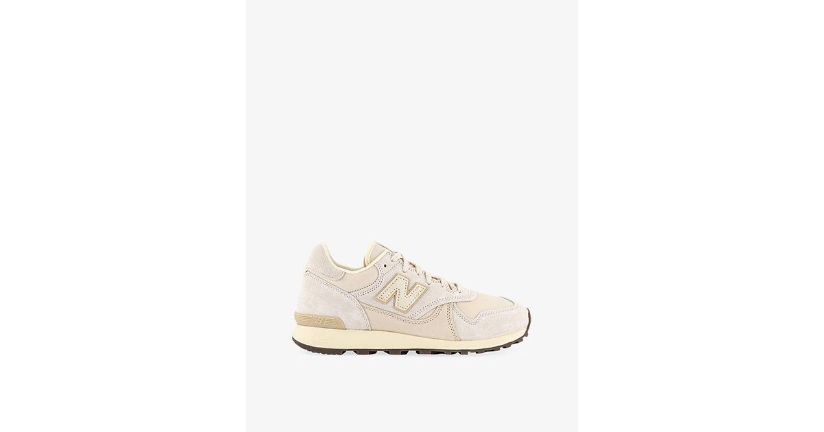 New Balance 475 Suede And Mesh Trainers in White for Men | Lyst