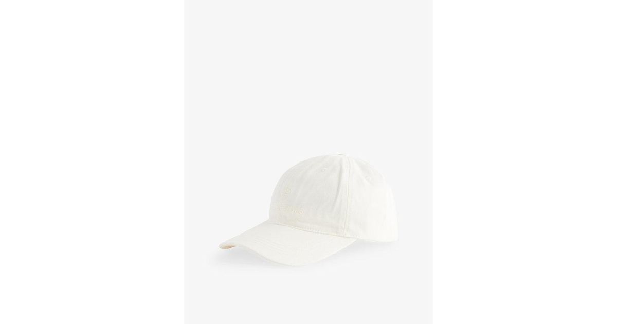 Anine Bing Jeremy Brand-Embroidery Cotton Baseball Cap in White | Lyst UK