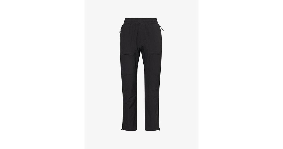 Arne Font Patch-Pocket Shell Cargo-Trousers in Black for Men | Lyst UK