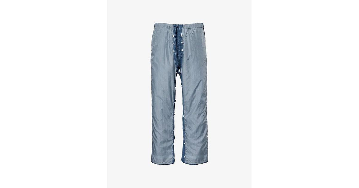 Craig Green Layered Straight-Leg Cotton-Blend Shell Trousers in Blue ...