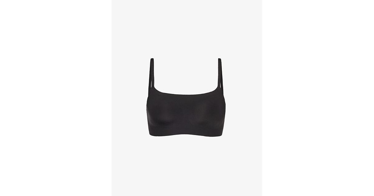 Sloggi Zero Feel 2.0 Stretch-Jersey Bra in Black | Lyst