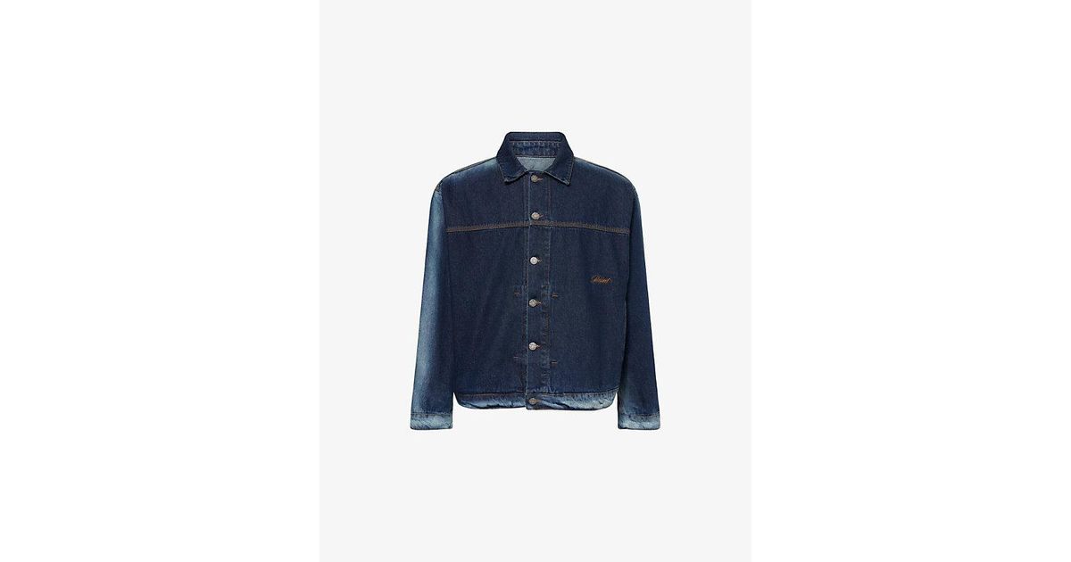 Rassvet (PACCBET) Shadow Wash Denim Jacket in Blue for Men | Lyst UK