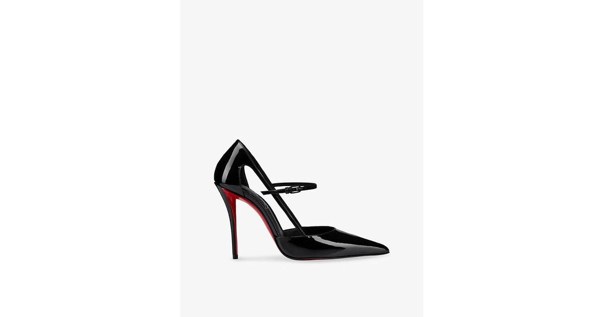 Christian Louboutin Miss Z Strap 100 Mary Jane Patent Leather Heels in ...