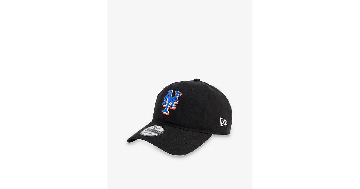 KTZ 9twenty York Mets Logo-embroidered Cotton-twill Baseball Cap in ...