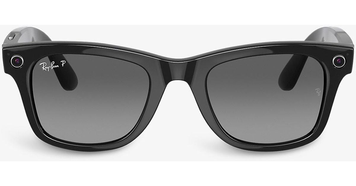 Ray-Ban Stories Rw4002 Wayfarer Square-frame Acetate Smart Sunglasses ...