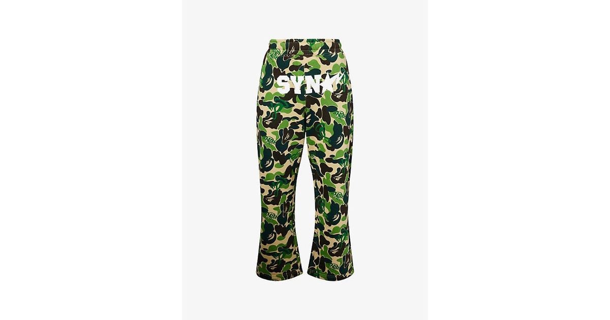 A Bathing Ape Bape X Spotify X Syna Camouflage-Print Cotton-Blend ...