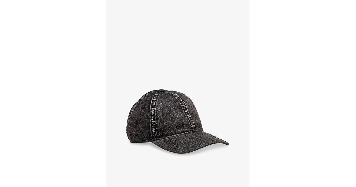 DIESEL C-Ewan-Plak Denim Cap in Black for Men | Lyst