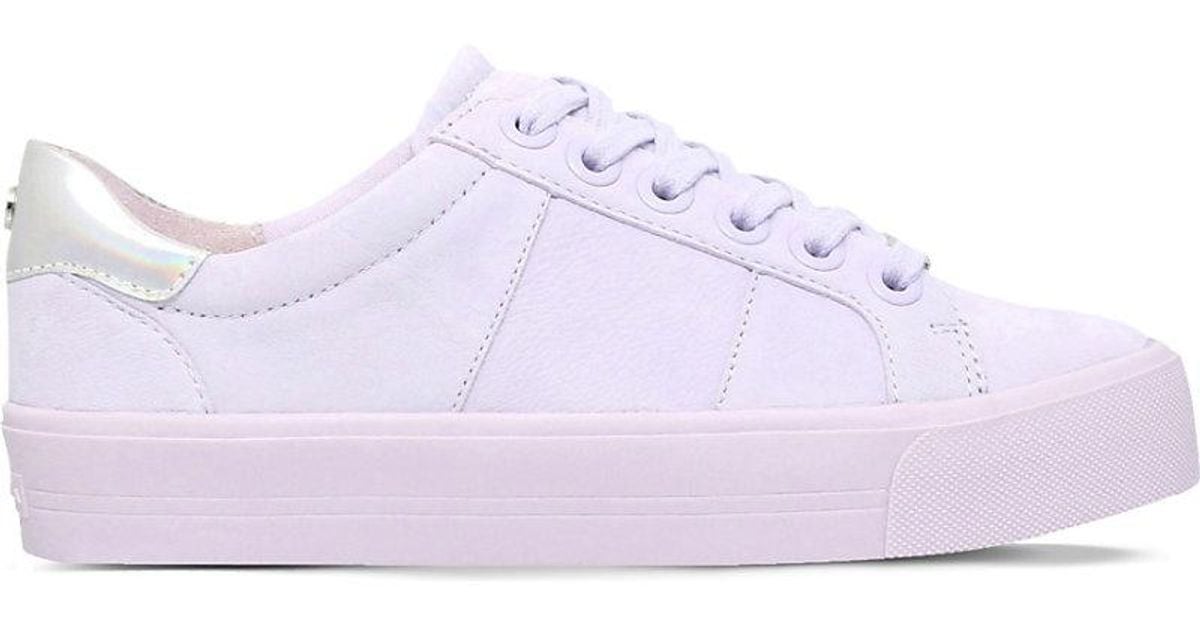 Carvela Kurt Geiger Lotus Nubuck Trainers in Purple | Lyst UK