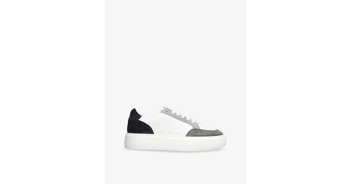 Arne Court 2.0 Leather And Suede Low-Top Trainers in White for Men | Lyst