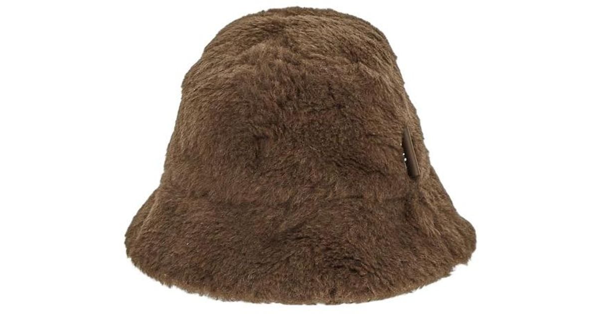 Max Mara Wide-Brimmed Fisherman'S Hat in Brown | Lyst