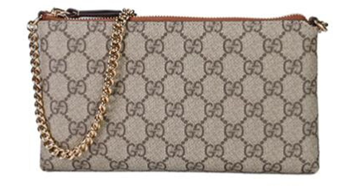 Gucci Chain Crossbody Bag in Gray | Lyst