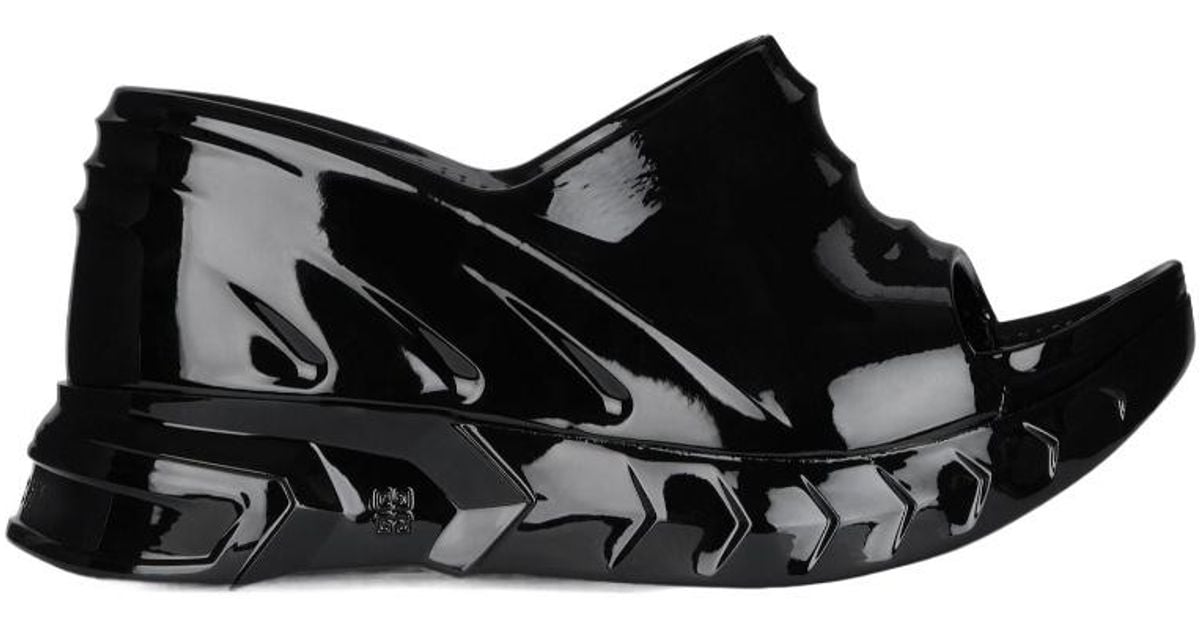 Givenchy Marshmallow Wedge Sandals in Black | Lyst
