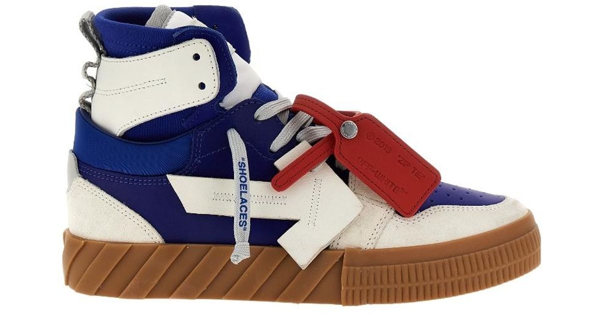 Off-White c/o Virgil Abloh Floating Arrow High-Top Sneakers in Blue for ...