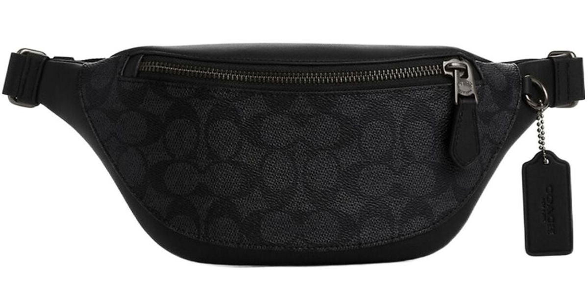 COACH Warren Mini Fanny Pack in Black for Men | Lyst