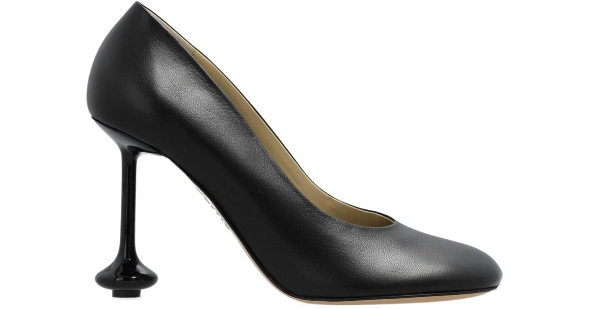 Loewe Logo High Heels in Black | Lyst