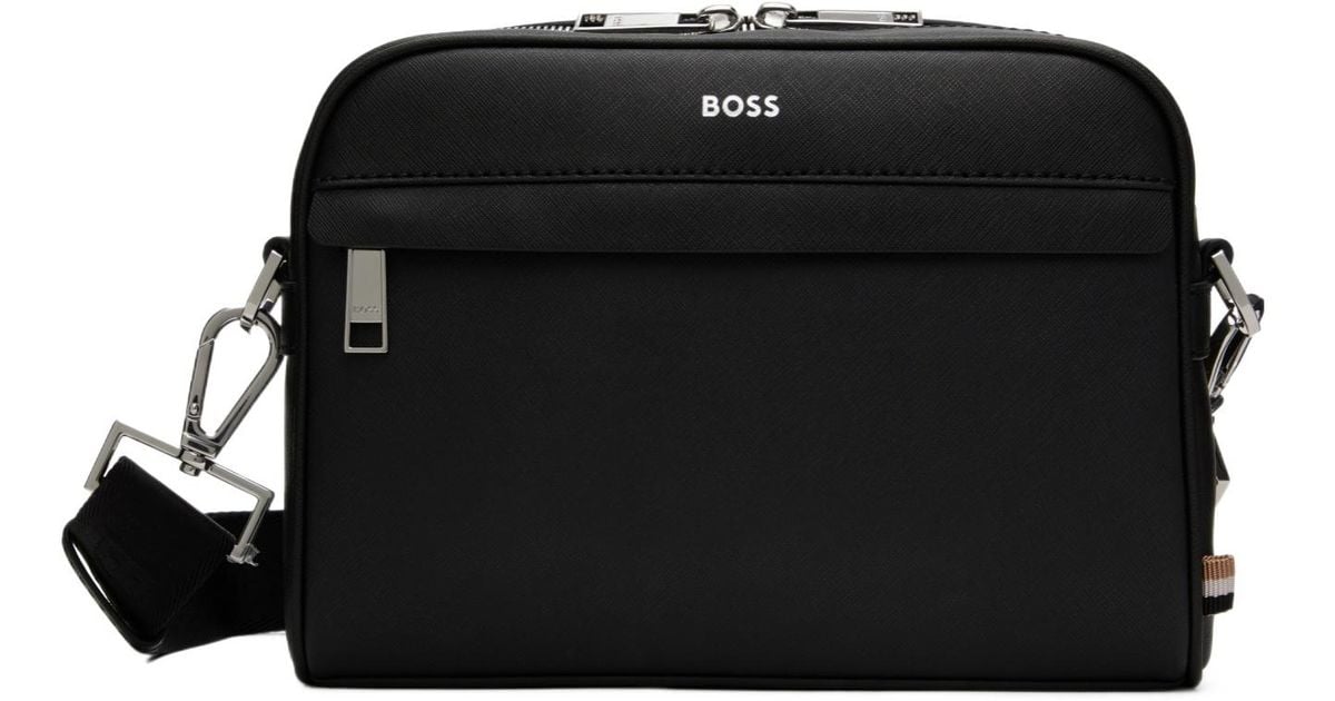 BOSS Strap Messenger Bag in Black for Men | Lyst