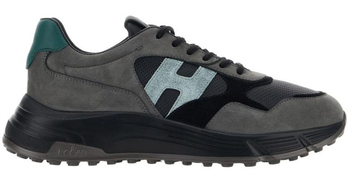 Hogan Hyperlight Panelled Lace-Up Sneakers in Black for Men | Lyst UK