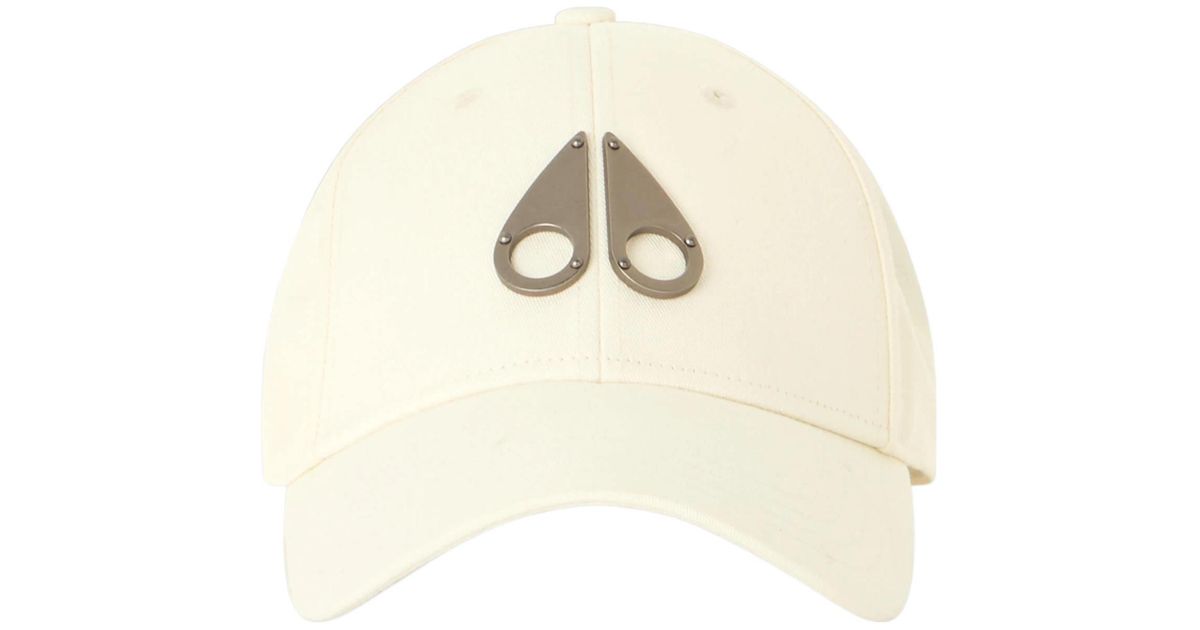 Moose Knuckles Logo Hat in White for Men | Lyst UK