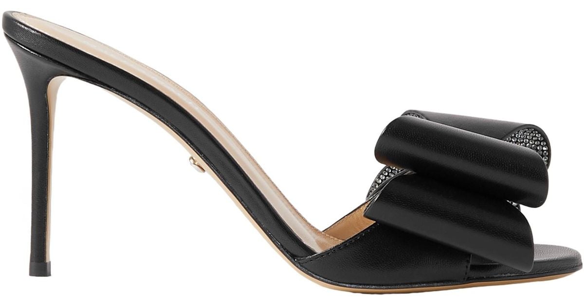 Mach & Mach Round-Headed High-Heeled Sandals in Black | Lyst