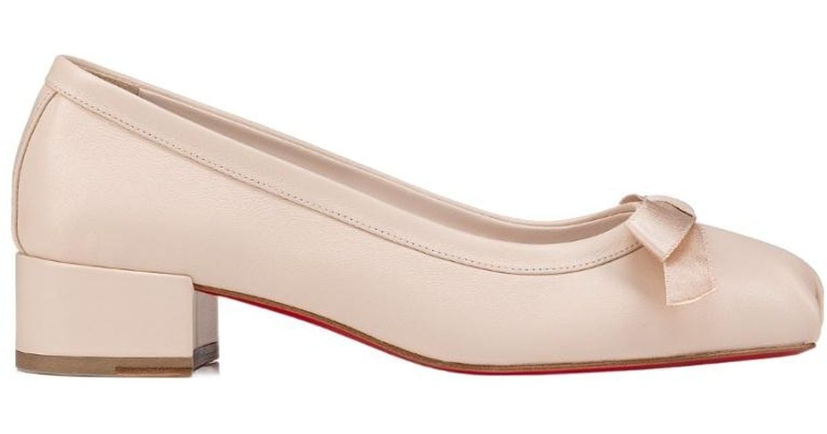 Christian Louboutin Mamaflirt Ballet Low Heels in Pink | Lyst