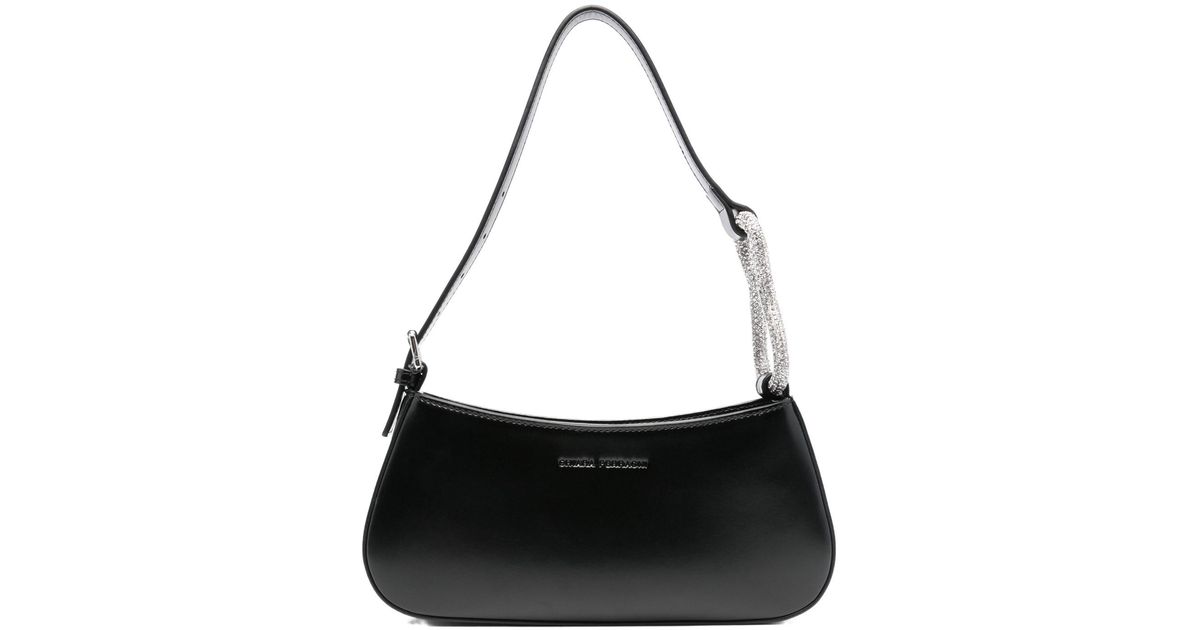 Chiara Ferragni Logo Shoulder Bag in Black | Lyst