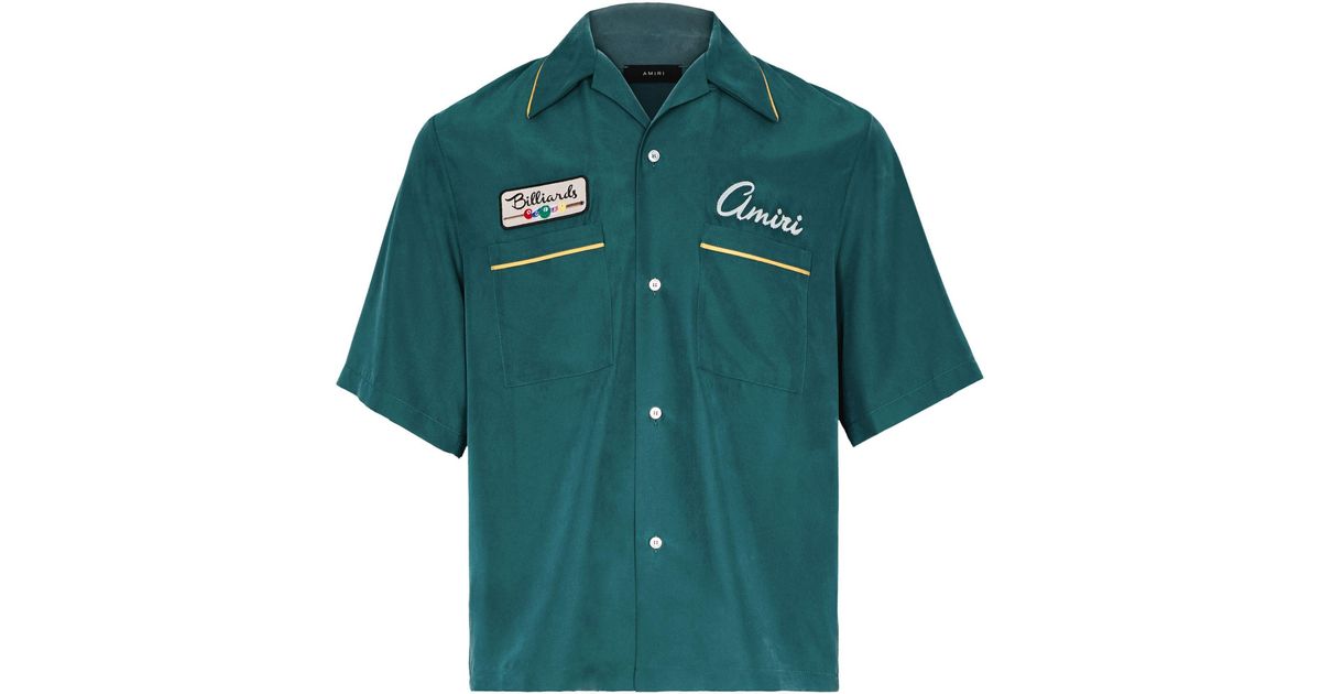 Amiri Button Shirt in Green for Men | Lyst