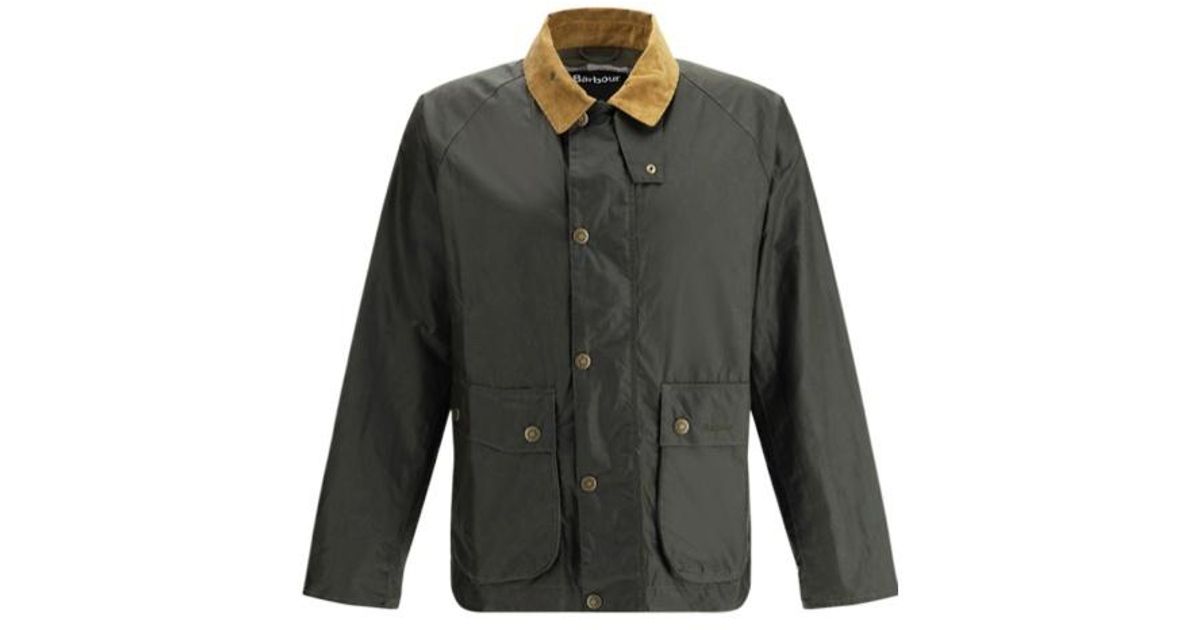 Barbour Bedale Jacket in Gray for Men | Lyst