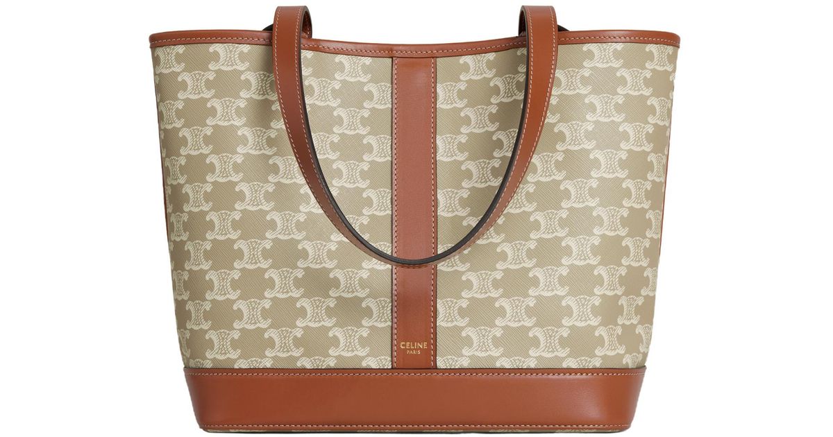 Celine Small Cabas Logo Shoulder Bag | Lyst