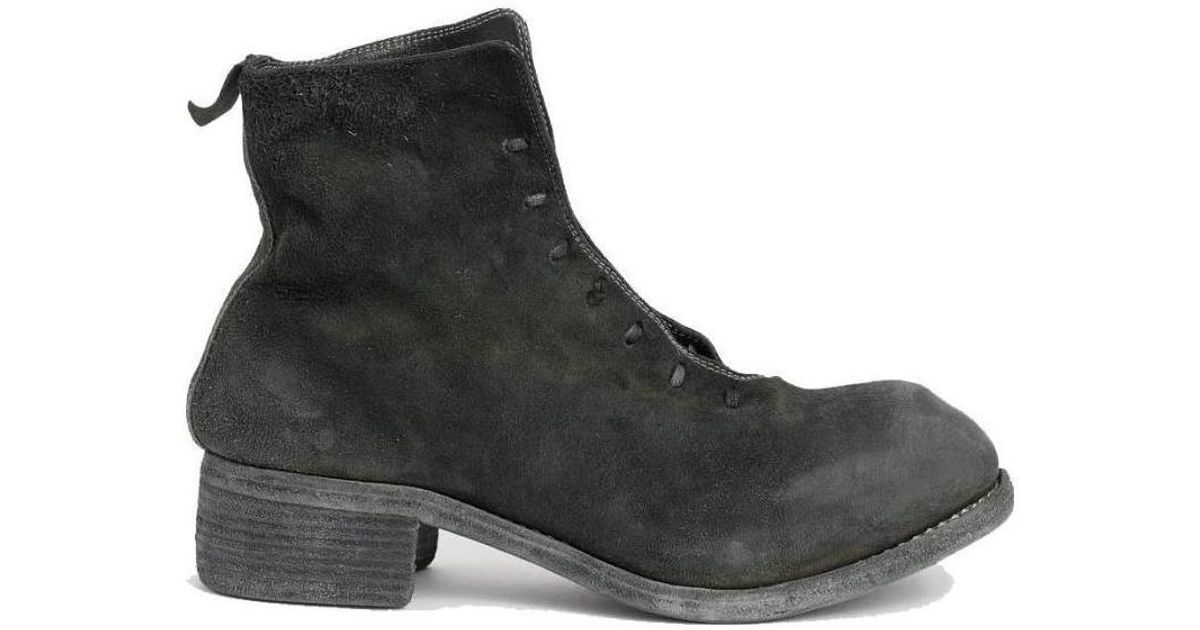 Guidi Pl1 Lace Up Boots in Black for Men | Lyst