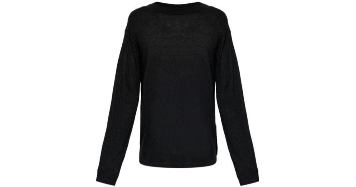 Lisa Yang Nathaniel Crewneck Sweater in Black for Men | Lyst UK