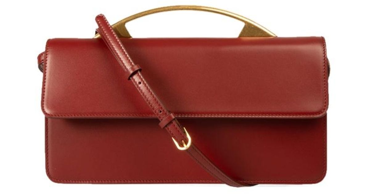 The Row Flip Shoulder Bag in Red | Lyst