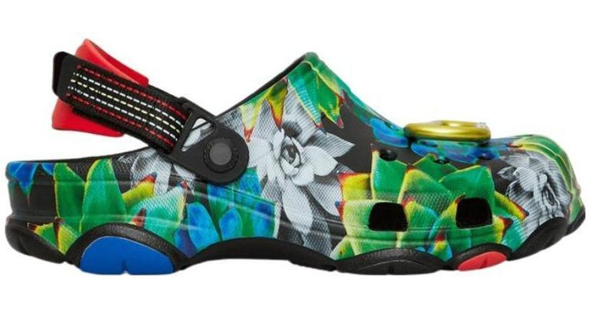 Crocs™ Logo Slippers in Green for Men | Lyst