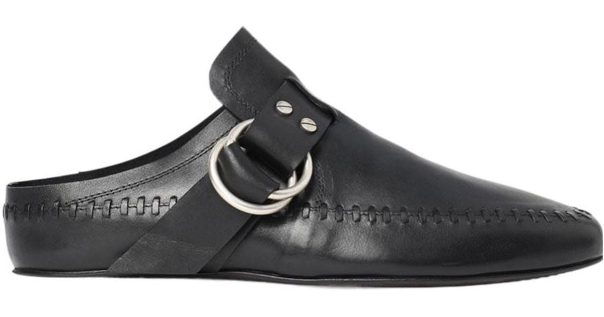 Ann Demeulemeester Ande Soft Shade Rounded Toe in Black | Lyst