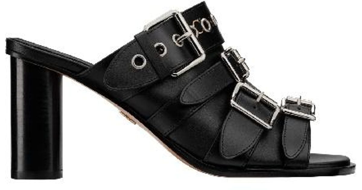 Dior Punk Heeled Slide in Black | Lyst