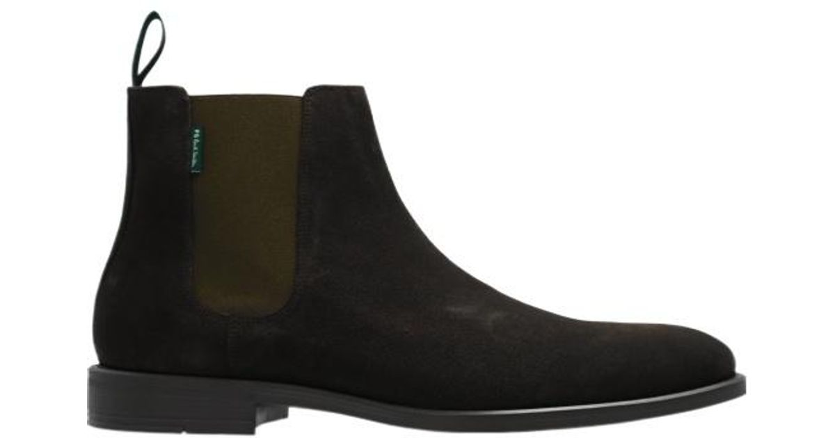 Paul Smith Cedric Suede Ankle Boots in Black for Men | Lyst