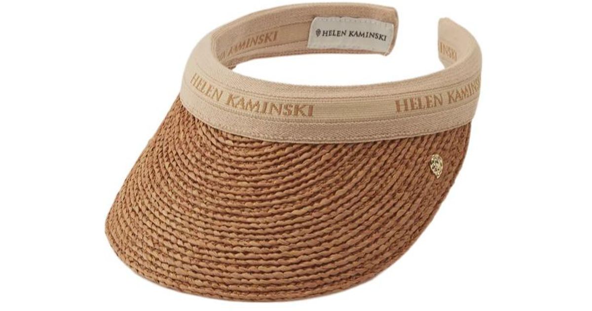Helen Kaminski Bianca 8 Visor Hat in Brown | Lyst