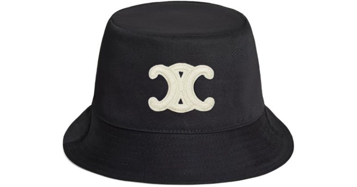 Celine Triomphe Bob in Black | Lyst