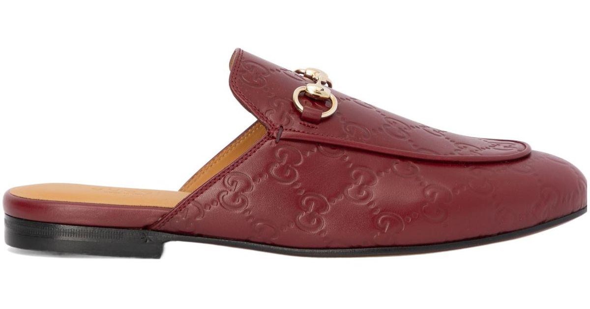 Gucci Princetown in Red | Lyst