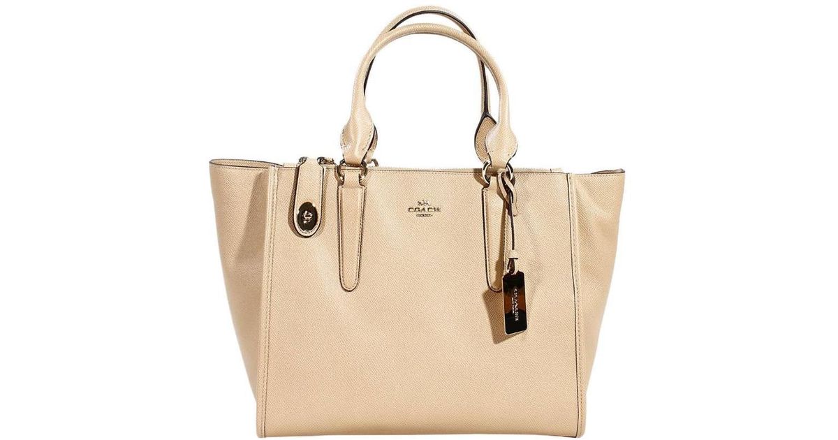 COACH Logo Shoulder Bag in Natural | Lyst