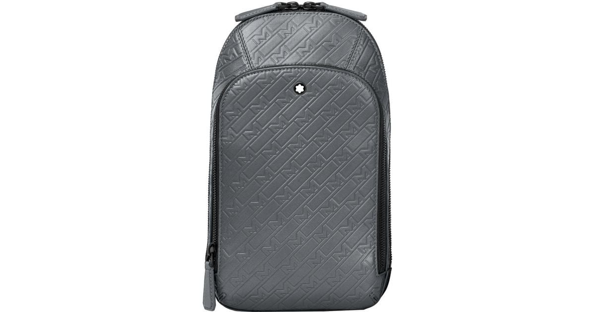 Montblanc Zipper Chest Pack in Gray for Men | Lyst