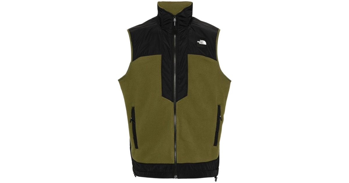 The North Face Zipper Vest in Green for Men | Lyst