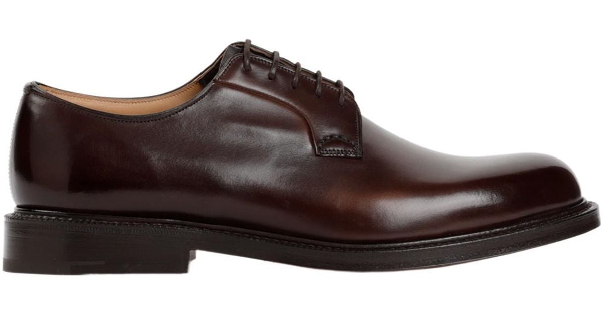 Church's Shannon Leather Derby Shoes in Brown for Men | Lyst