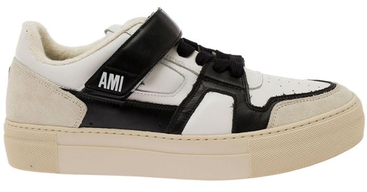 Ami Paris Ami Ami De Coeur Panelled Low-Top Sneakers for Men | Lyst
