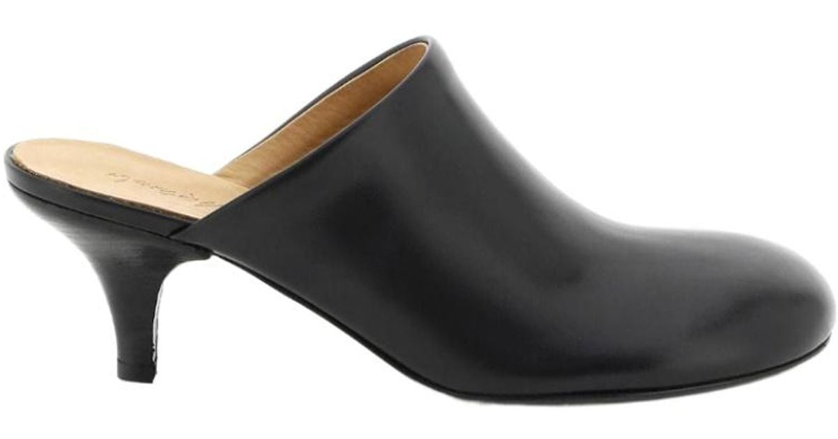 Marsèll Spilla Logo Muller Heels in Brown | Lyst