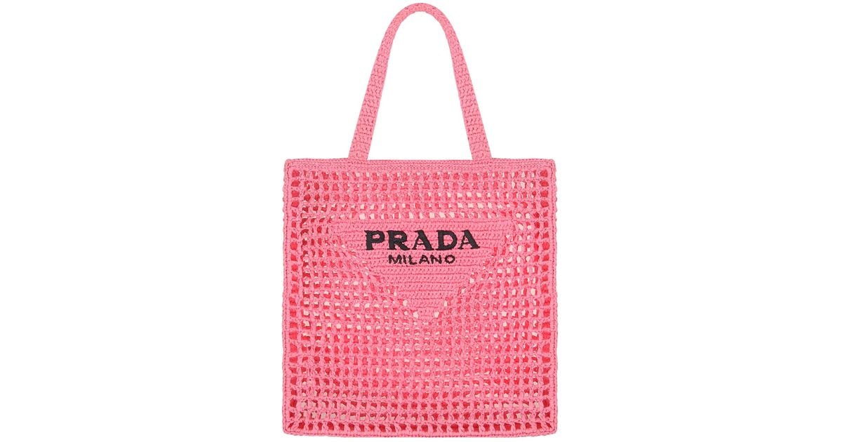Prada Rectangular Handbag in Pink | Lyst